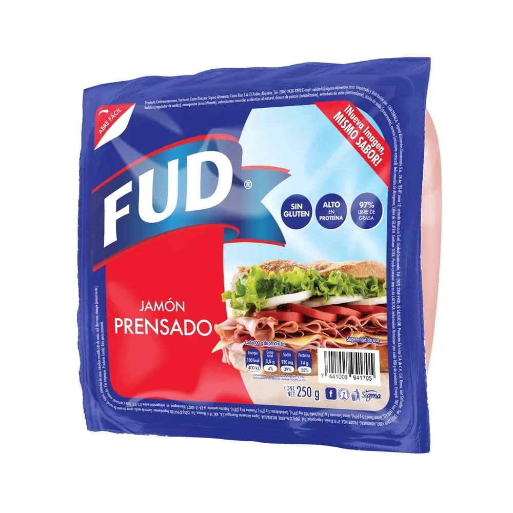 Comprar Jamón Fud Prensado - 250 g | Walmart Costa Rica - Walmart ...
