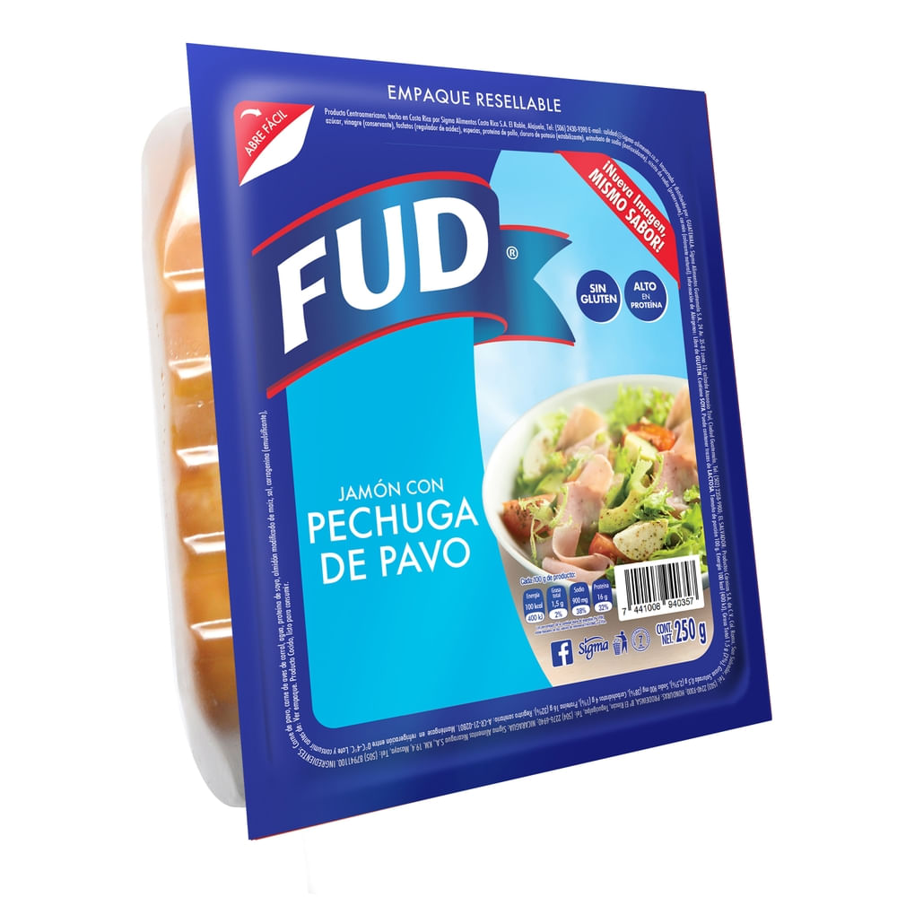 Comprar Jamón Fud Pechuga de pavo - 250 g | Walmart Costa Rica ...