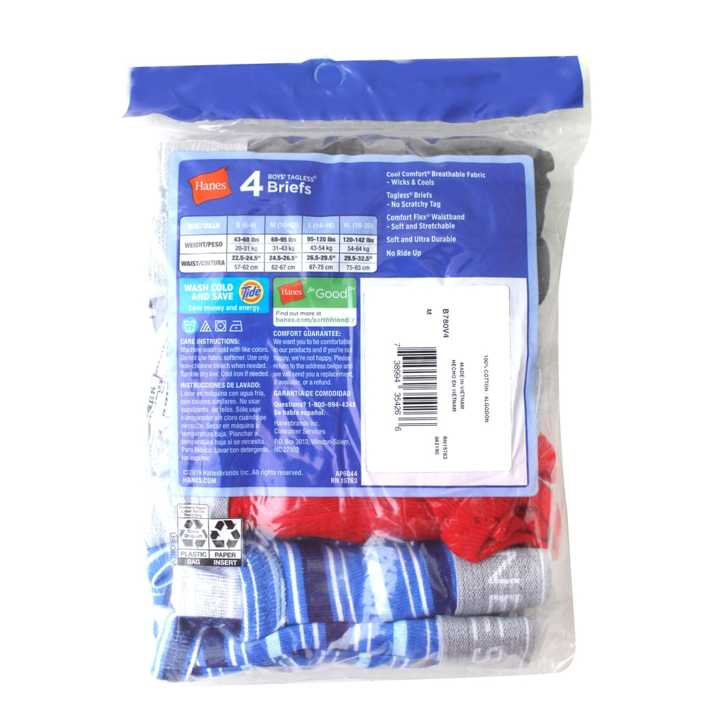 P5 Boxer Brief Nino Hanes Surtido S - Walmart | Costa Rica