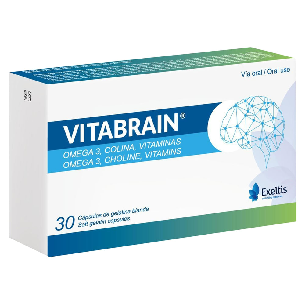 Multivitamínicos, Suplementos & Sistema Óseo Exeltis Vitabrain x 30 Cap ...