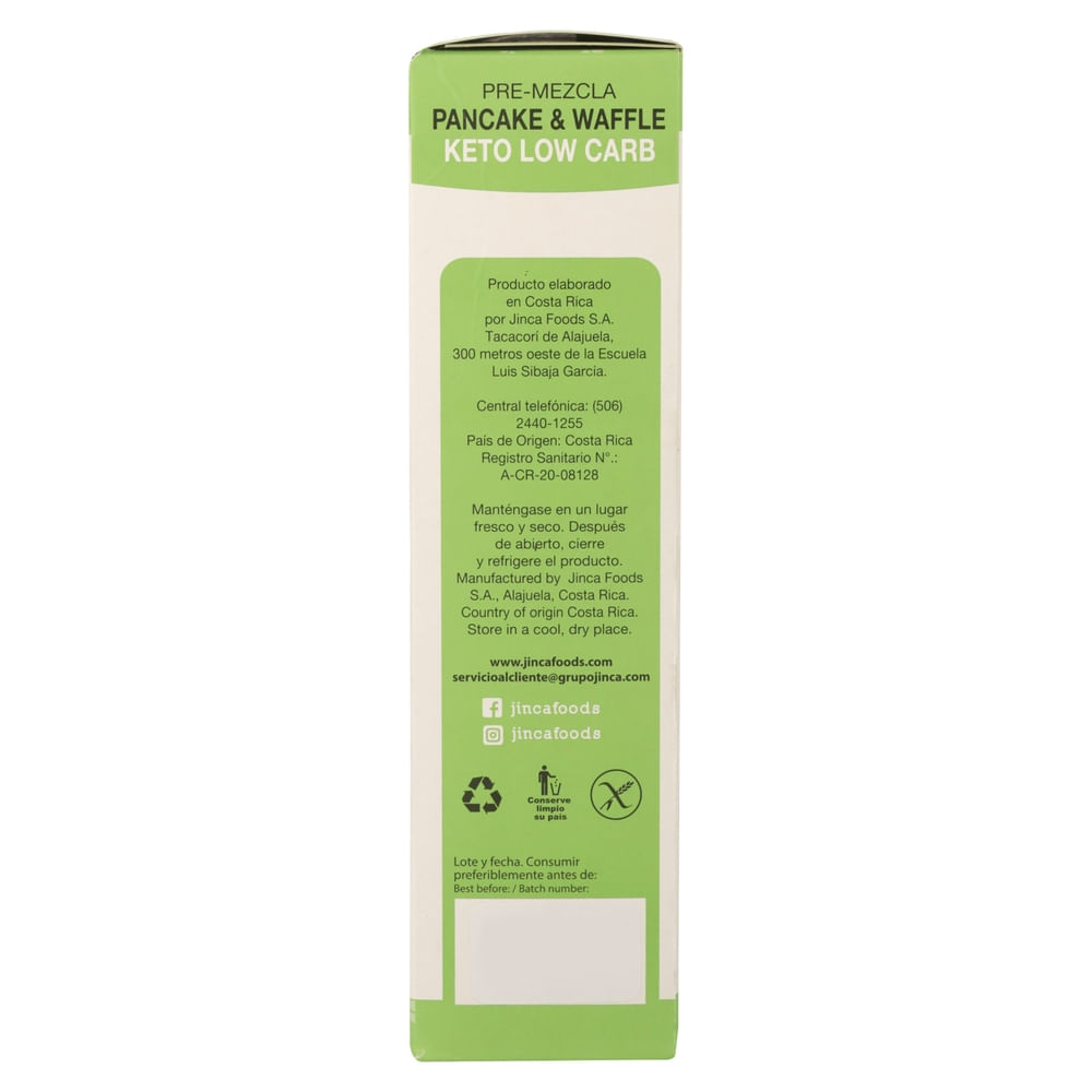 Comprar Premezcla Pancake Keto Jinca Foods 454gr | Walmart Costa Rica ...