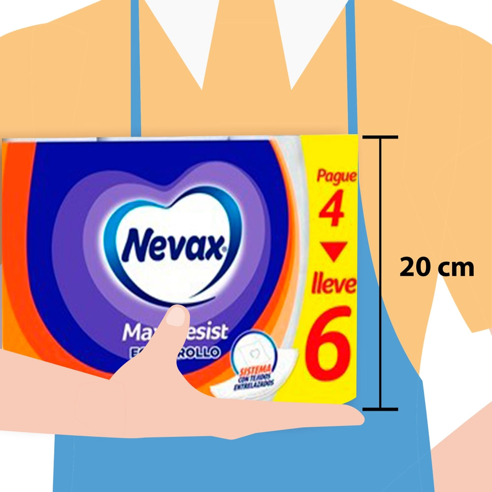 Papel Higiénico Nevax económico - 400 hojas - Masxmenos | Costa Rica