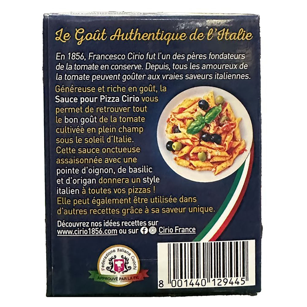 Salsa Cirio pizza tetra - 390 g - Walmart | Costa Rica