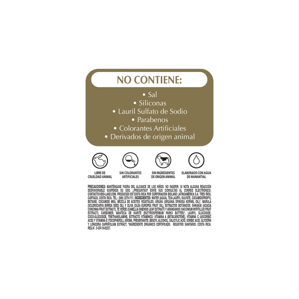 Comprar Shampoo Bioland Argán Hidratación y Brillo- 700 ml | Walmart ...