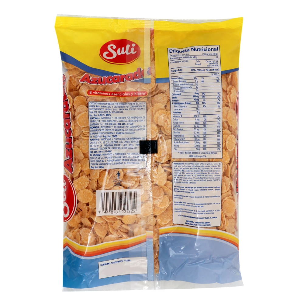 Comprar Cereal Suli Hojuela Azúcarada - 500 g | Walmart Costa Rica ...