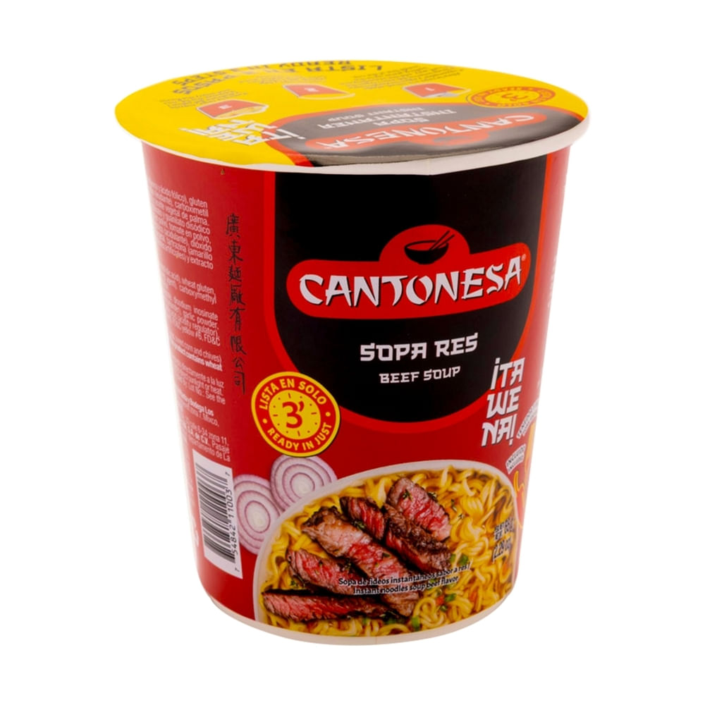 Comprar Sopa Instantánea Vaso Cantonesa Res - 65 g | Walmart Costa Rica ...