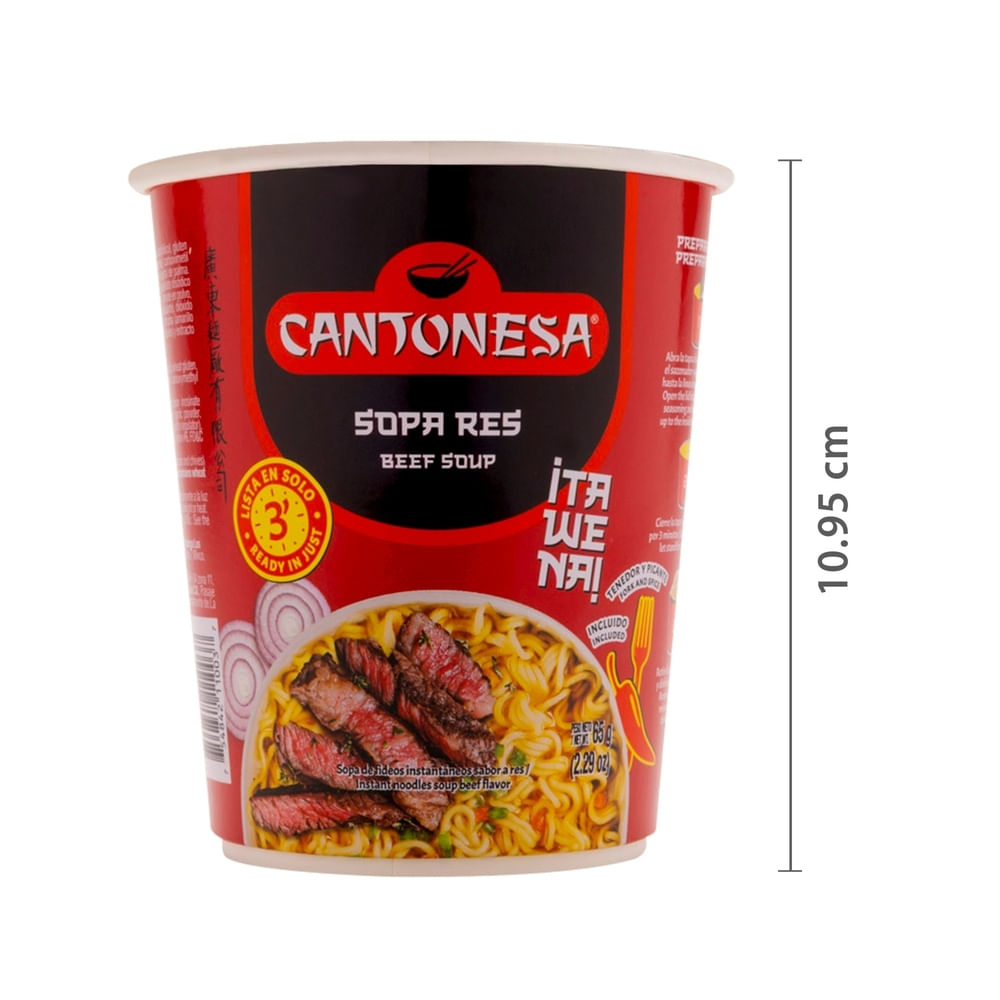 Comprar Sopa Instantánea Vaso Cantonesa Res - 65 g | Walmart Costa Rica ...
