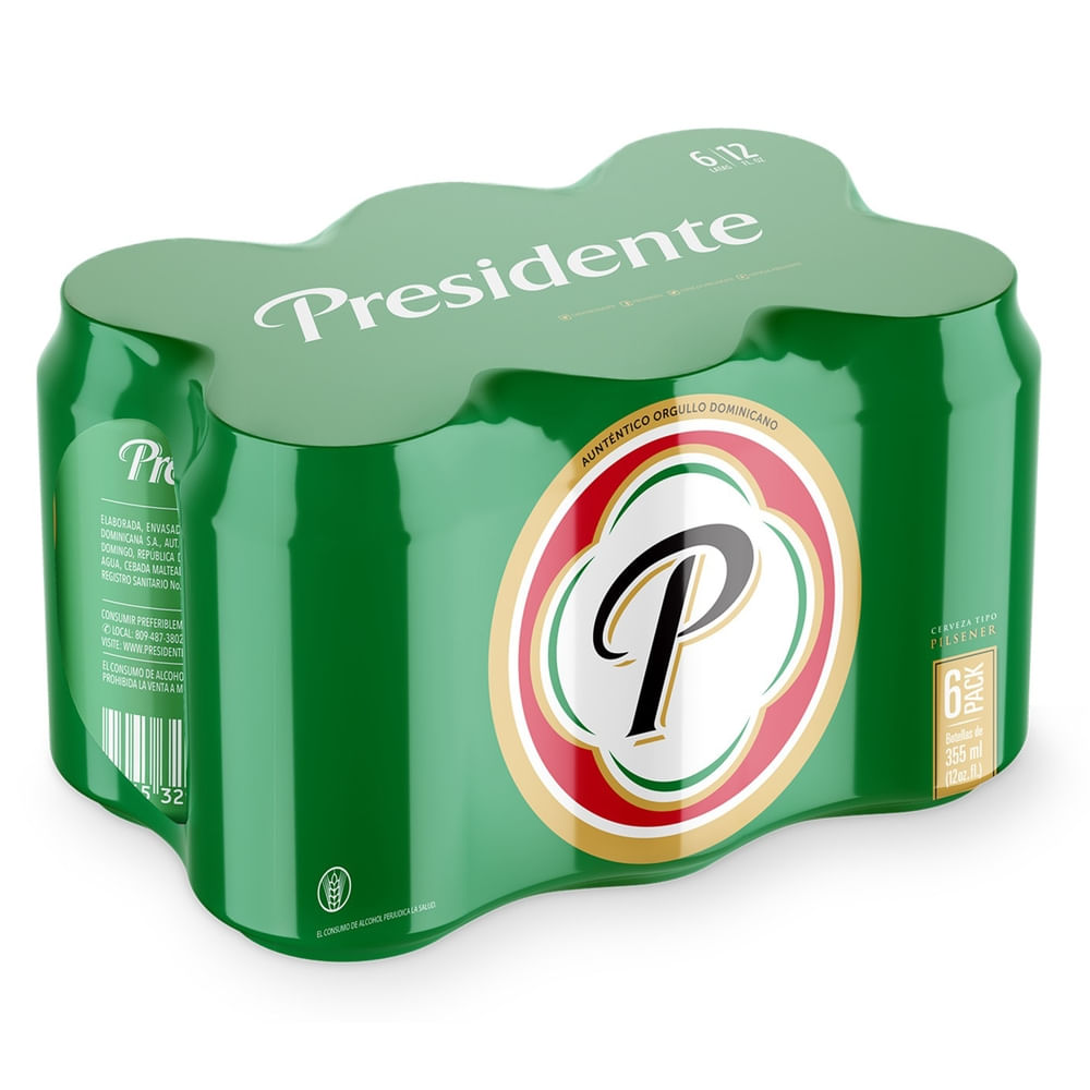 Cerveza Presidente 6 Pack Lata - 2130 ml - Walmart | Costa Rica
