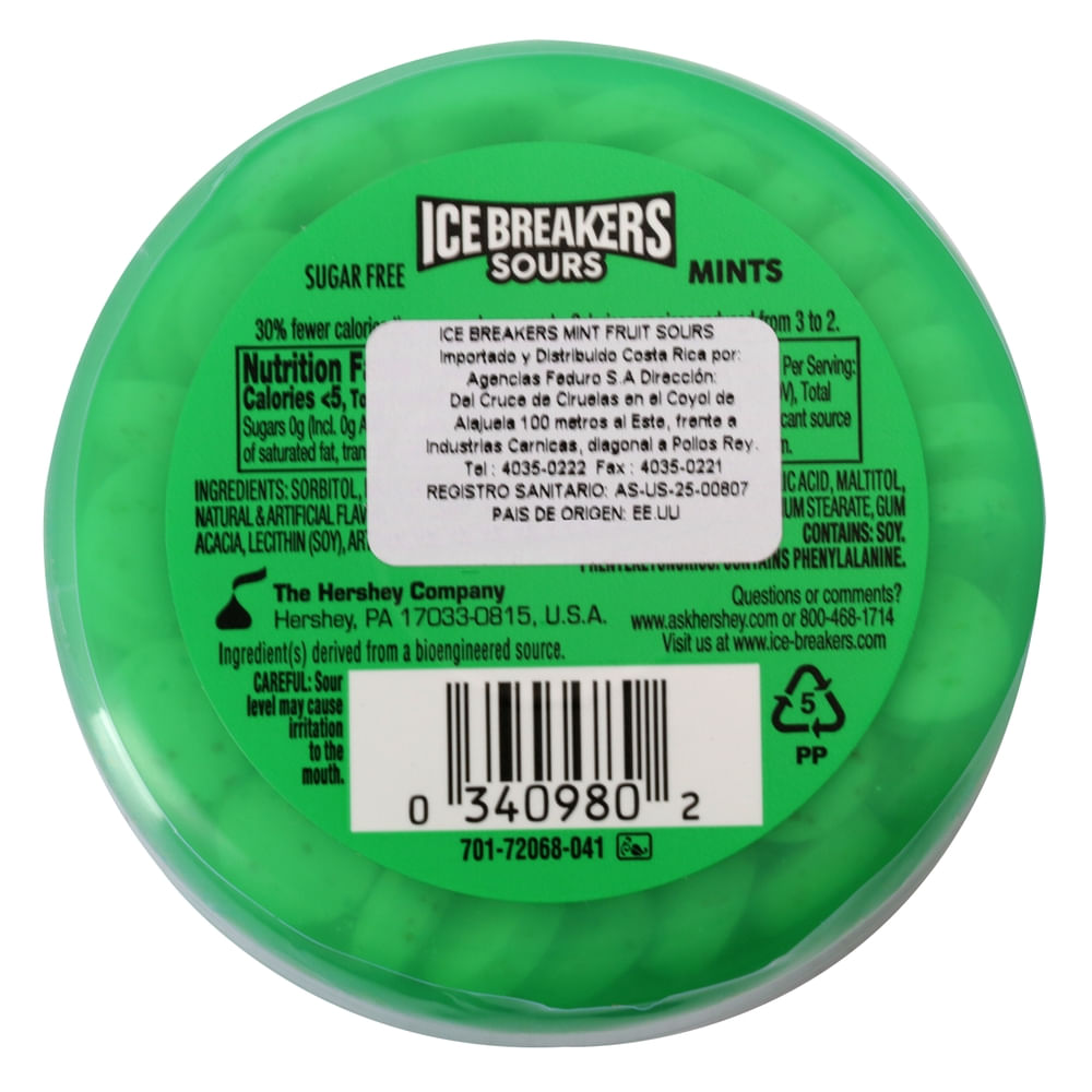 Ice Breakers Mint Fruit Sours42gr - Masxmenos | Costa Rica