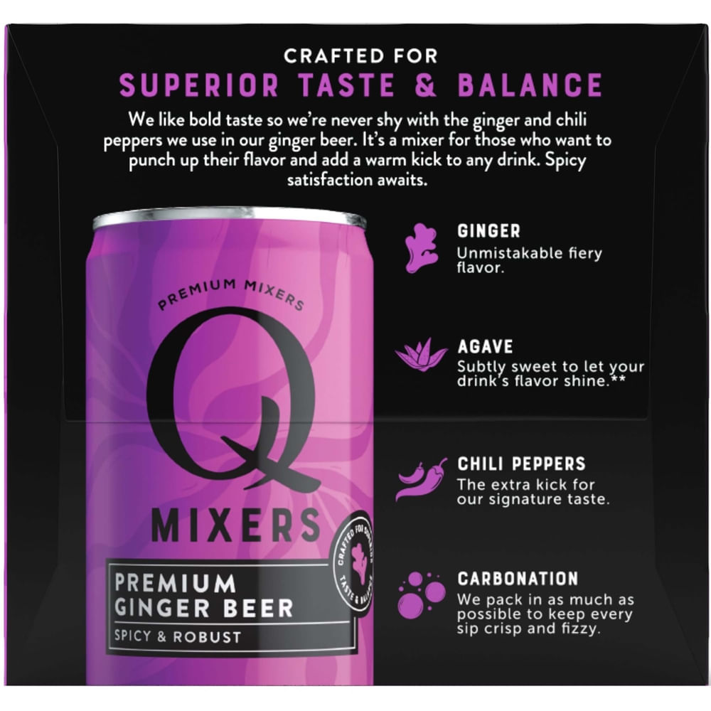 Ginger Beer Q Mix 4 Pack Lata 888ml - Masxmenos | Costa Rica