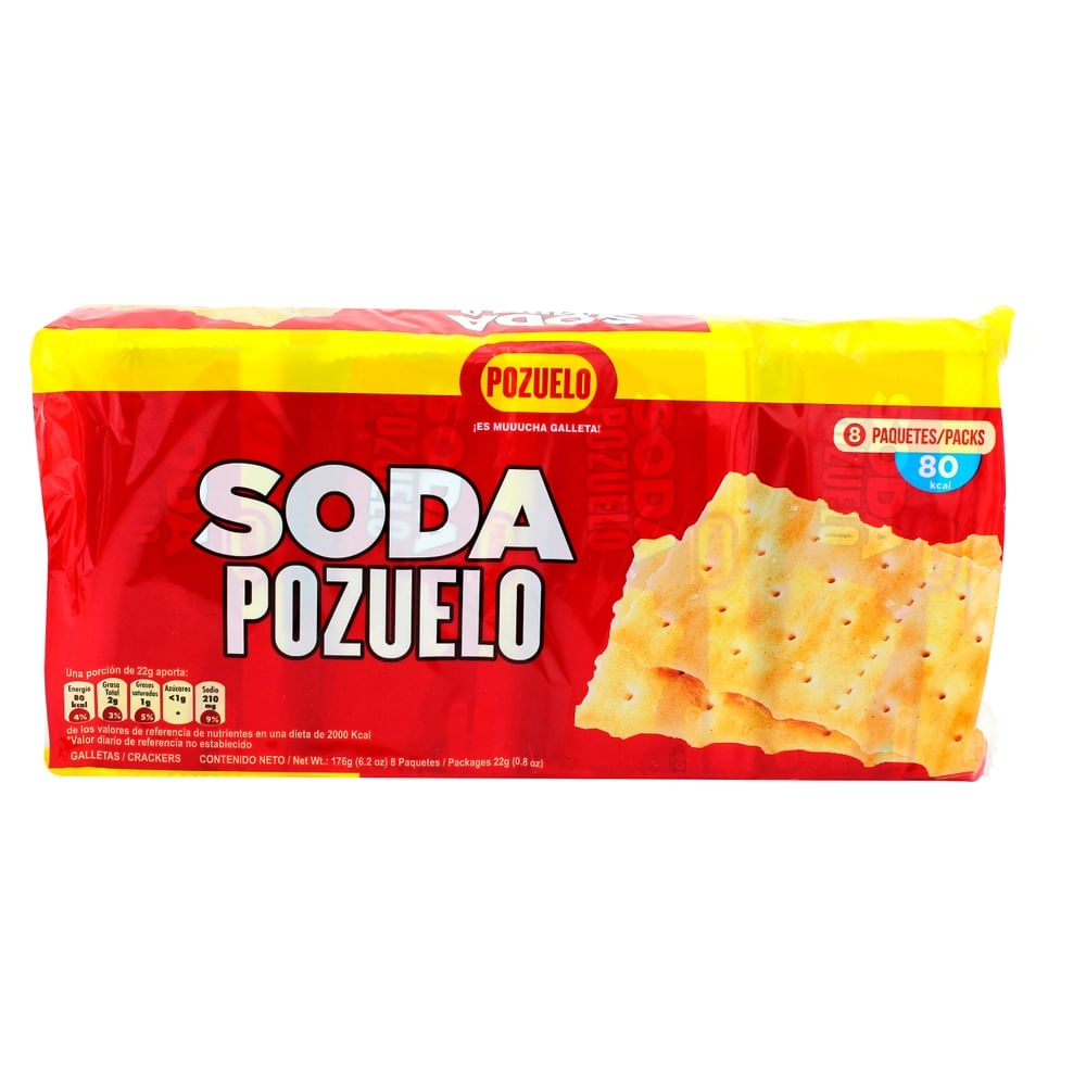 Comprar Galleta Pozuelo Soda 8 Unidades - 176 g | Walmart Costa Rica ...