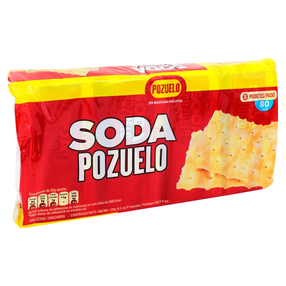 Comprar Galleta Pozuelo Soda 8 Unidades - 176 g | Walmart Costa Rica ...