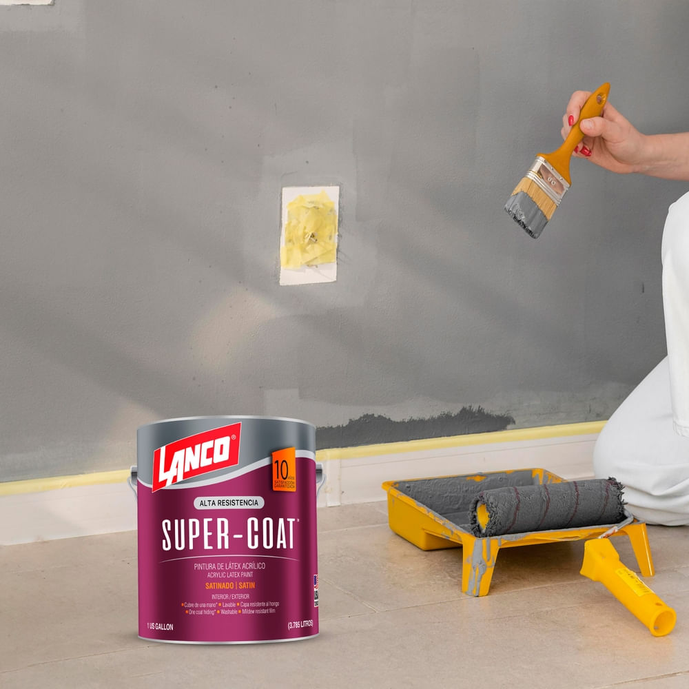 Comprar Pintura Lanco super coat satin blanco galon | Walmart Costa ...