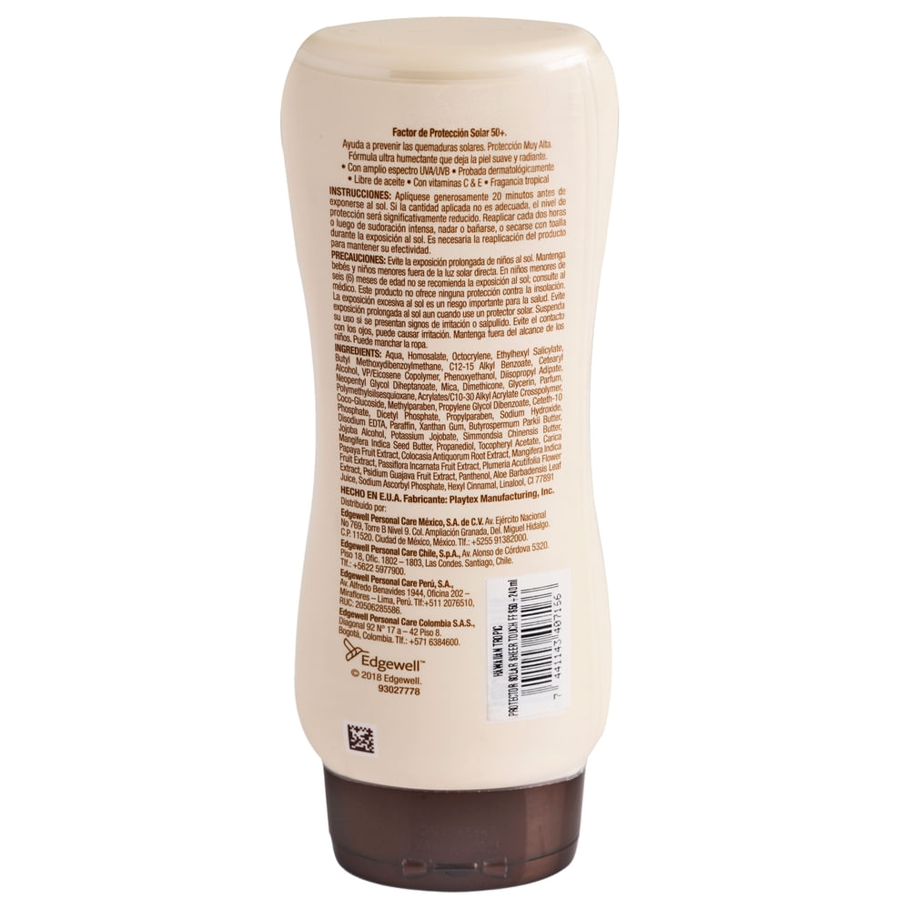 Comprar Protector solar Hawaiian Tropic textura ligera FPS 50 - 240 ml ...