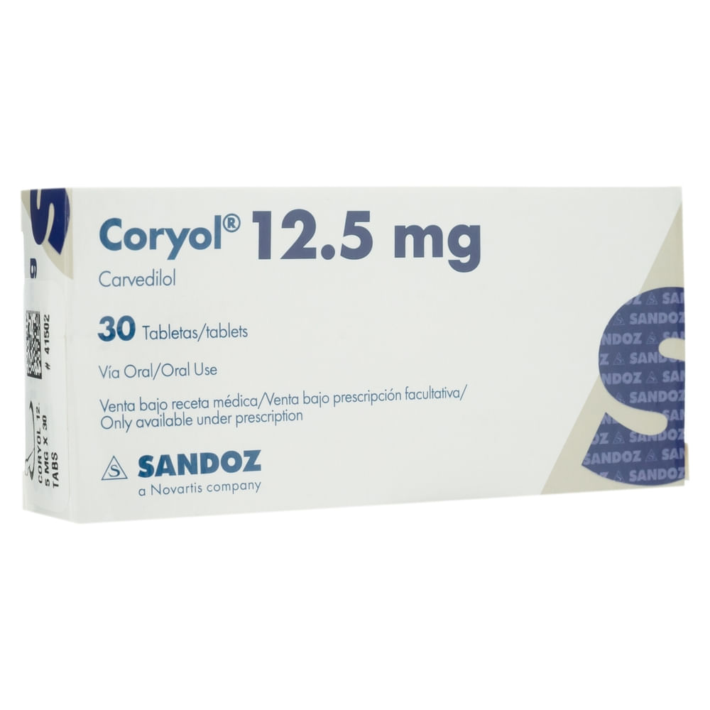 Comprar Coryol 12.5 Mg X30 Tabletas | Walmart Costa Rica - Walmart ...