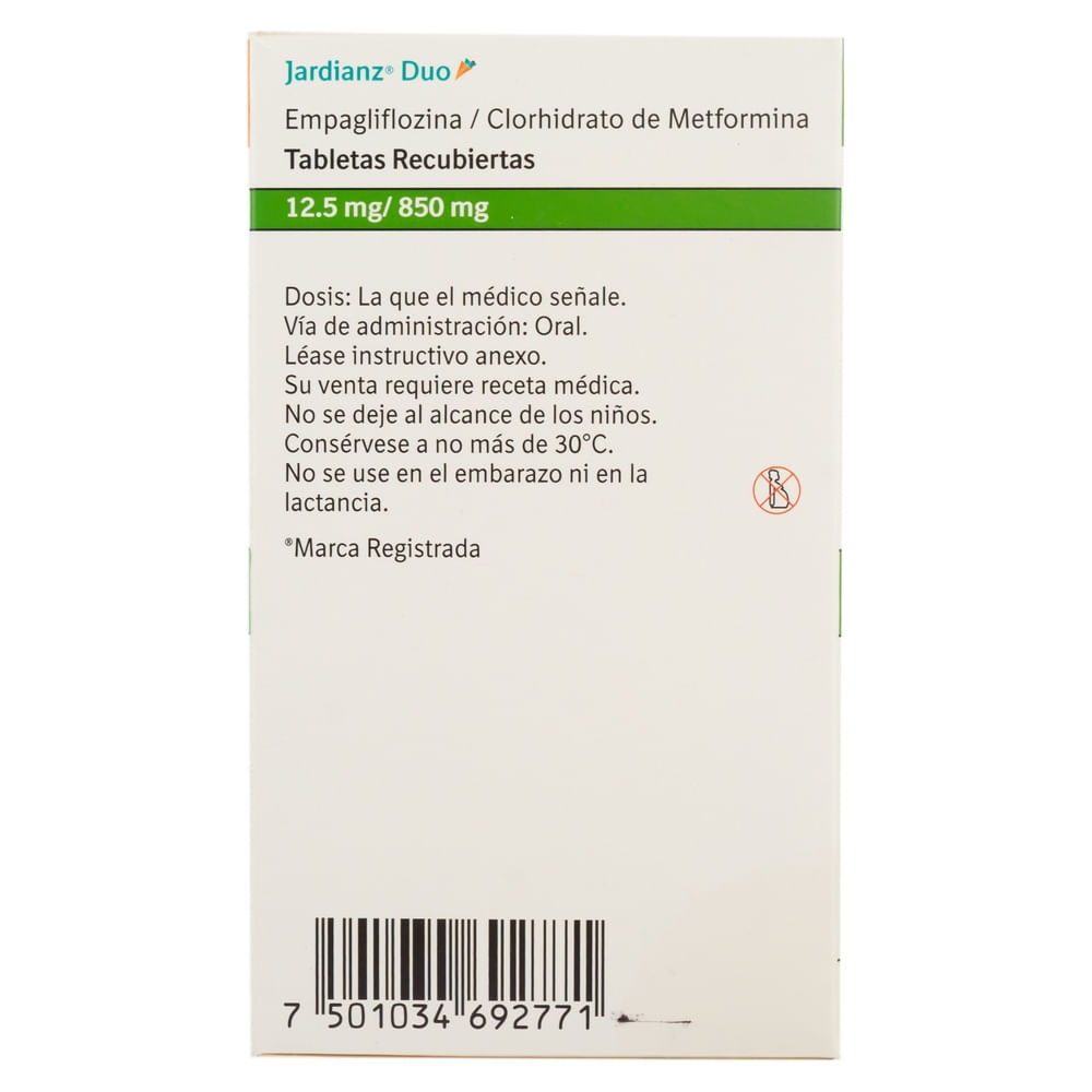 Comprar Jardianz Duo 12 5 Mg 850 Mg X60 Tab | Walmart Costa Rica ...