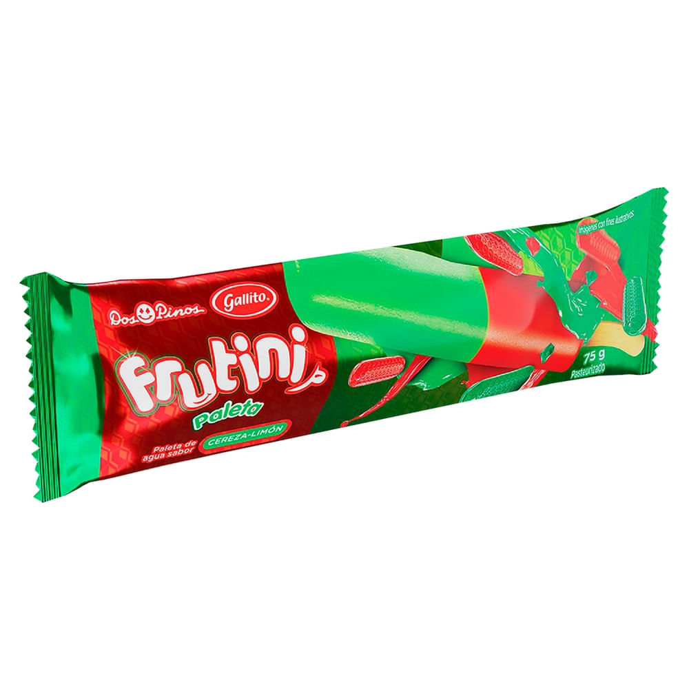Comprar Paleta De Agua Dos Pinos Gallito Frutini Cereza- Limón - 75g ...