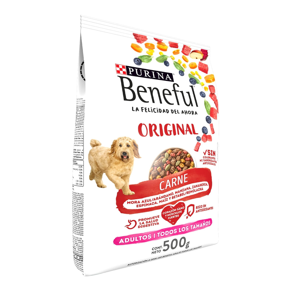 Alimento para perro adulto Beneful sabor carne - 500 g - Masxmenos ...