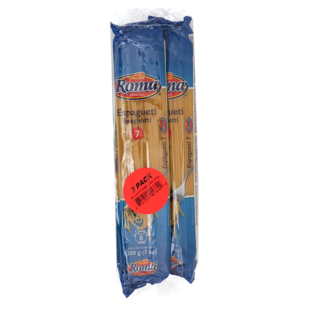 Comprar Pasta Larga Roma Spaguetti 3 Pack - 600 g | Walmart Costa Rica ...