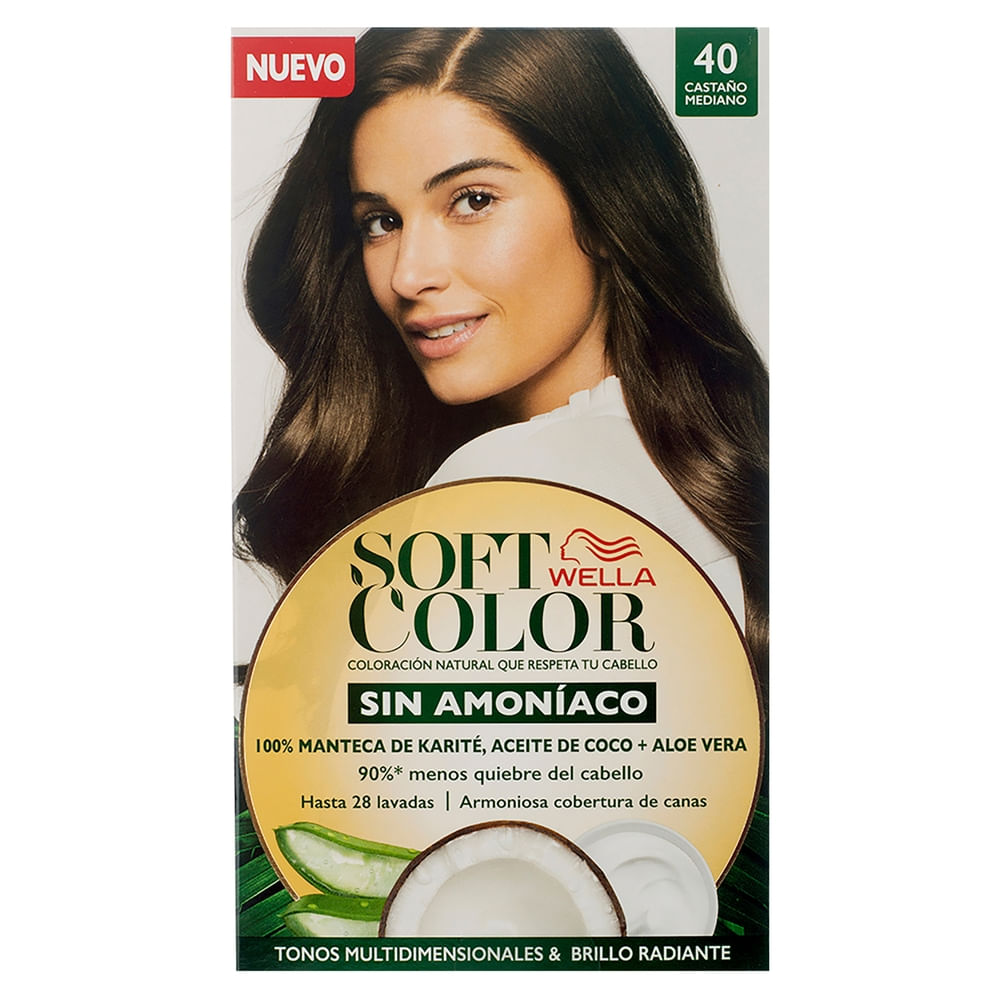Comprar Tinte Soft Color Kit Castaño Mediano N40 - 1 Unidad | Walmart ...
