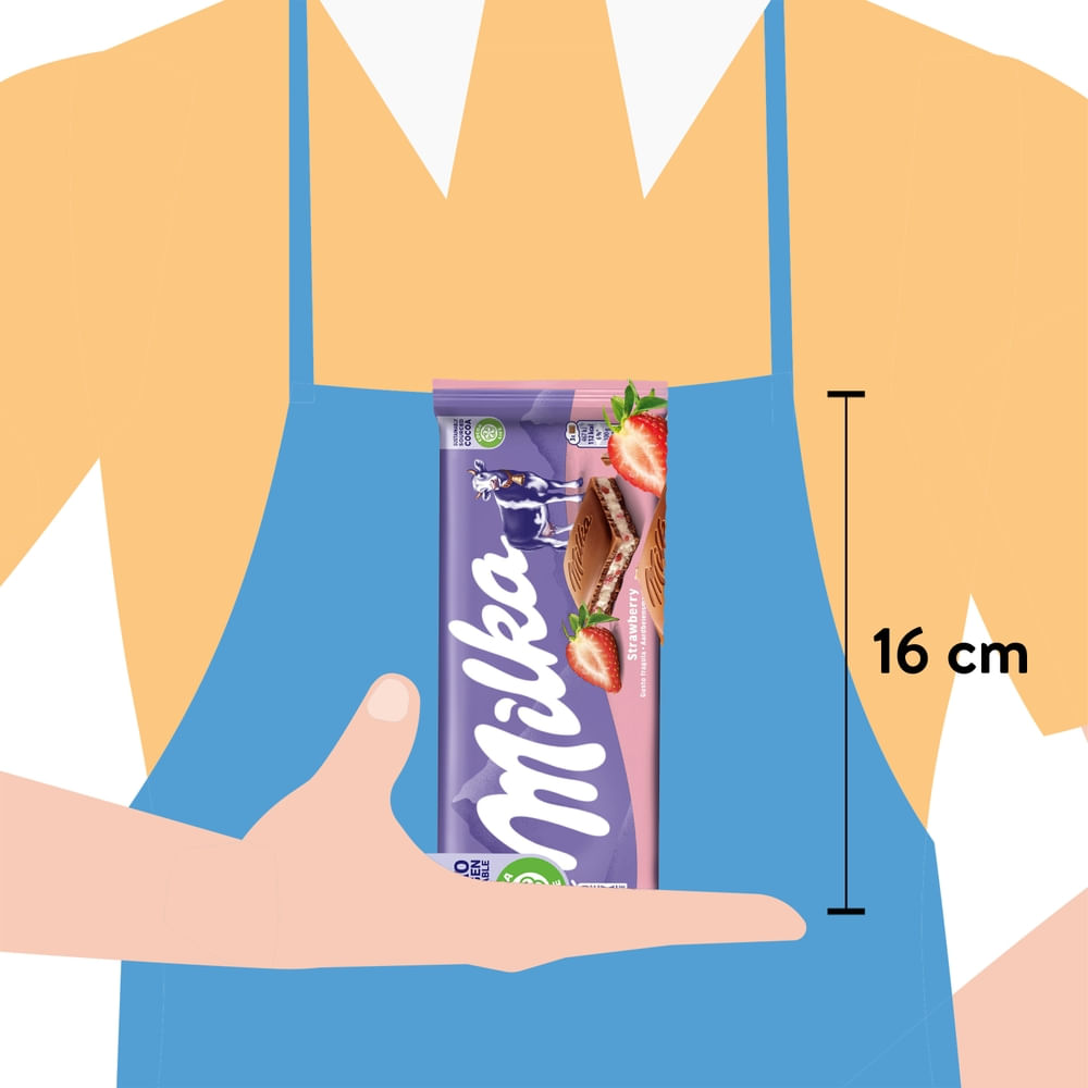 Comprar Chocolate Milka relleno con Yogurt de Frutilla - 100 g ...