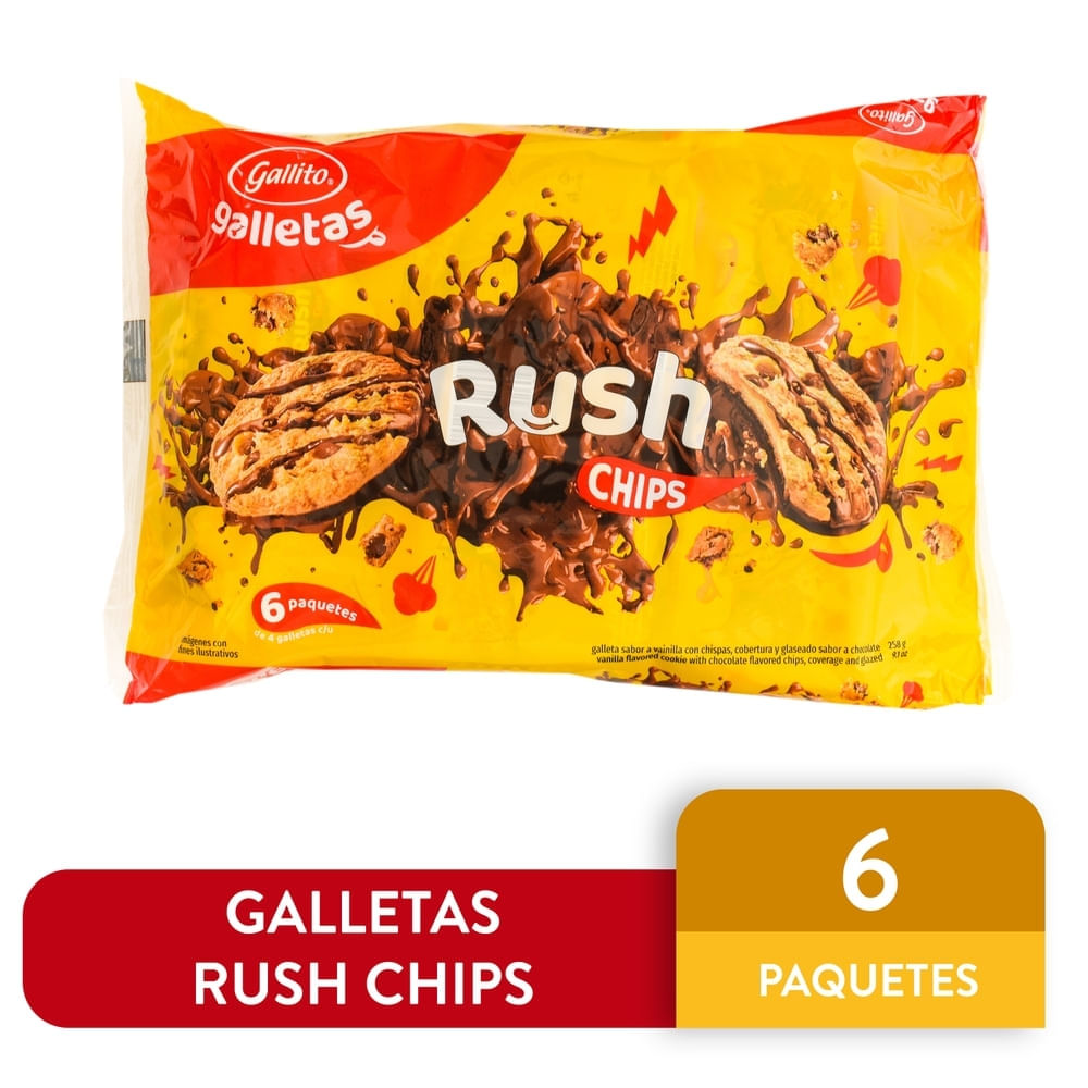 Comprar Galleta Gallito Rush Chips -258 g | Walmart Costa Rica ...