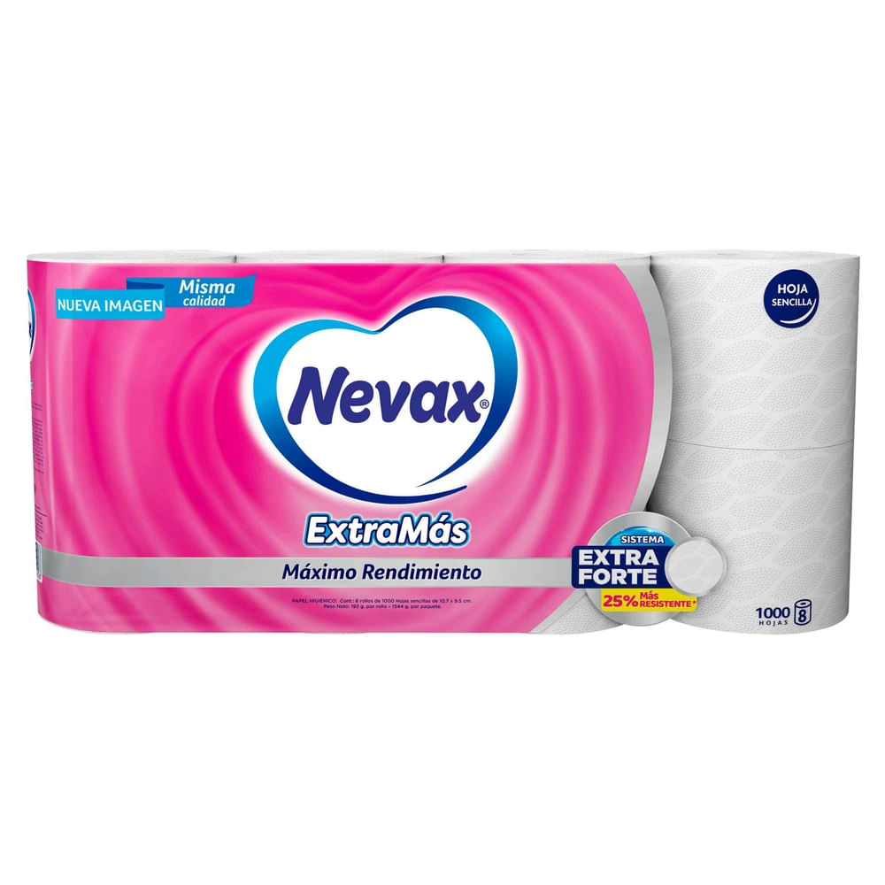 Comprar Papel Higiénico Nevax Extramás - 8 Rollos | Walmart Costa Rica ...