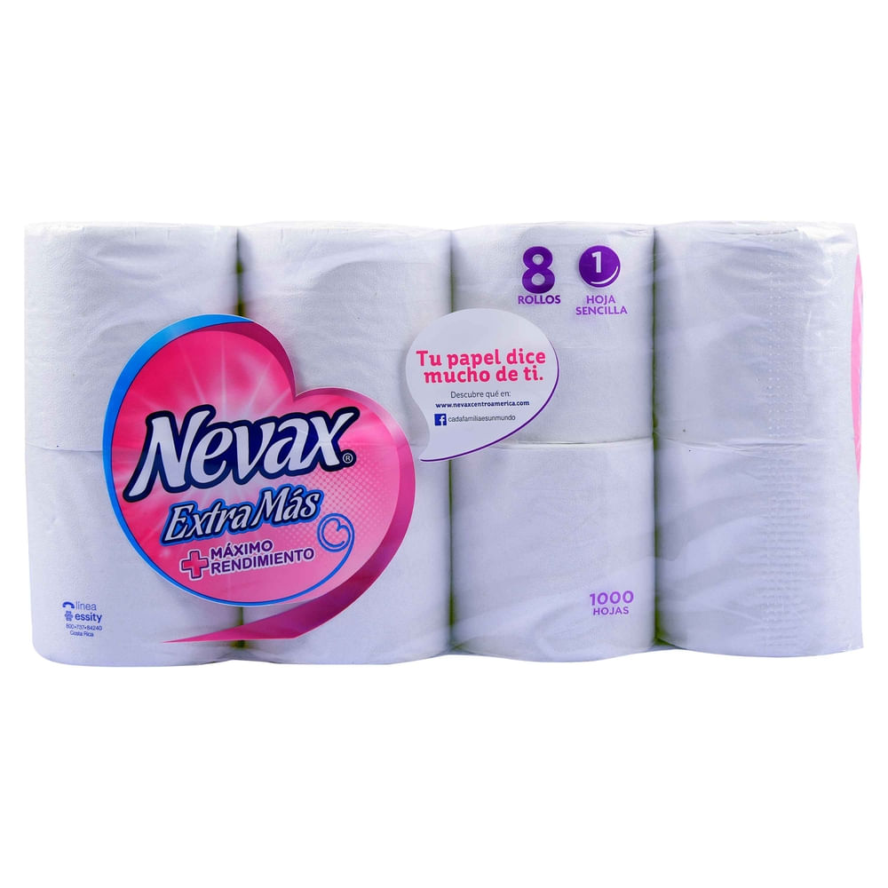 Comprar Papel Higiénico Nevax Extramás - 8 Rollos | Walmart Costa Rica ...