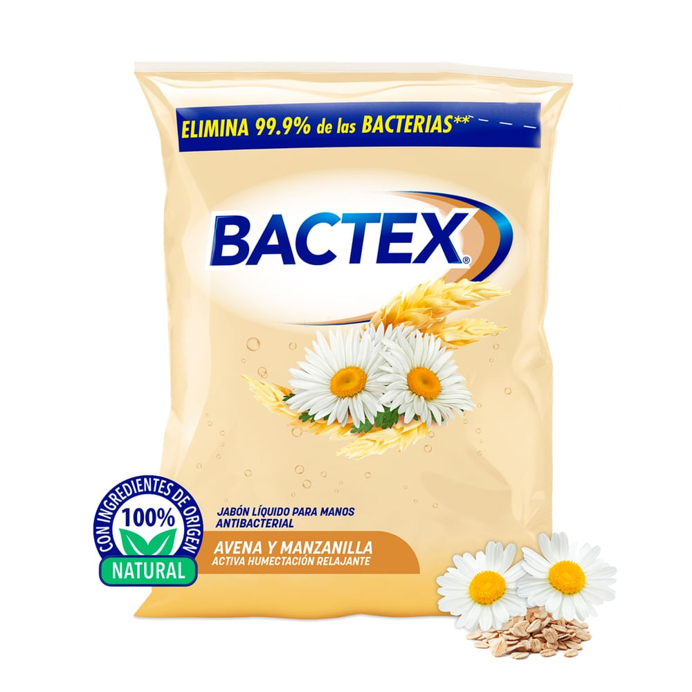 ComprarJabón Bactex Líquido Antibacterial Avena Sachet - 221 ml ...