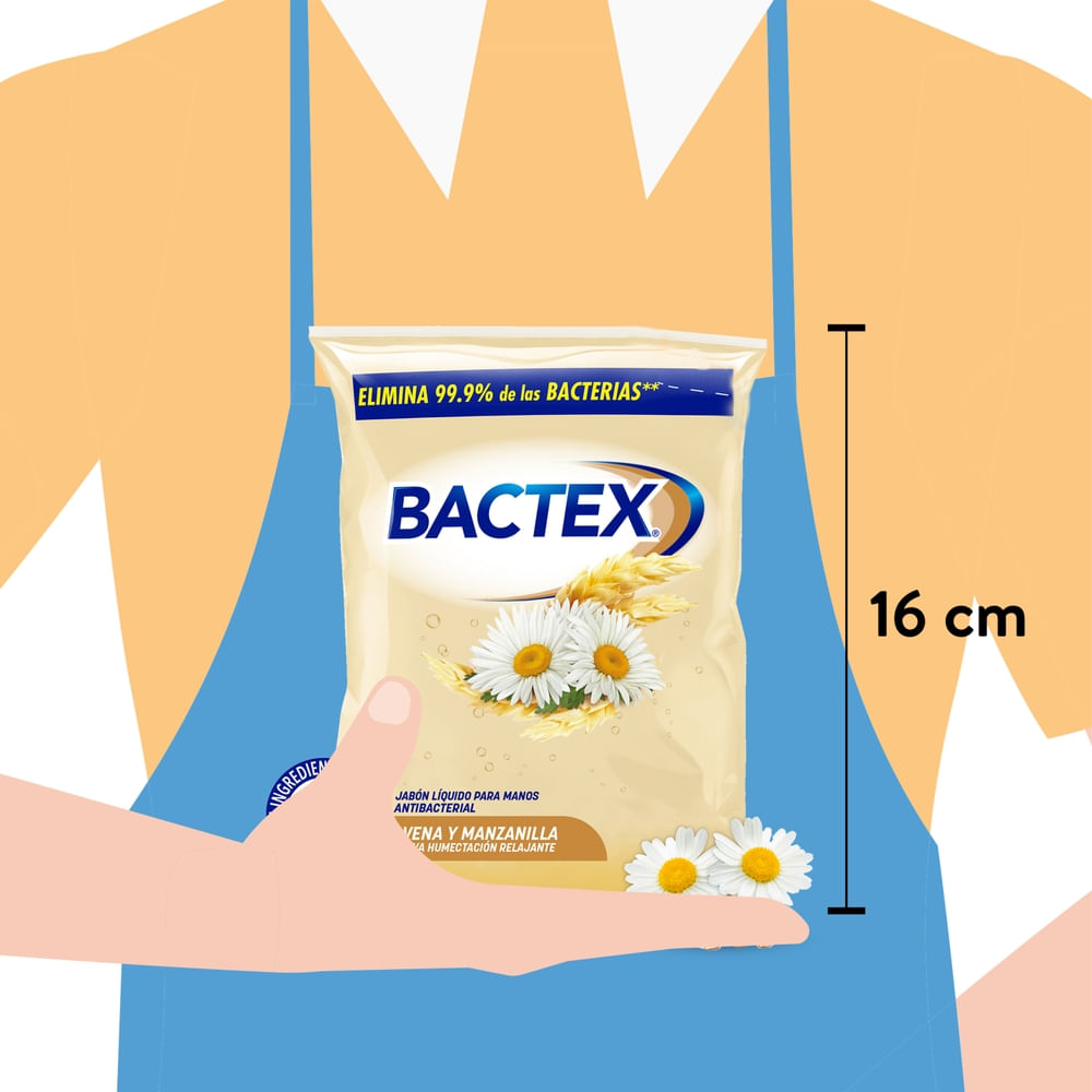 ComprarJabón Bactex Líquido Antibacterial Avena Sachet - 221 ml ...