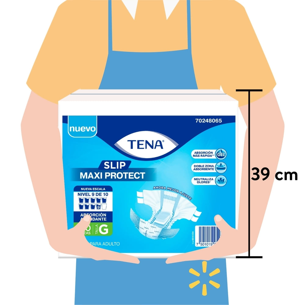 Pañal para adultos Tena slip maxi protect G - 40 Uds - Masxmenos ...