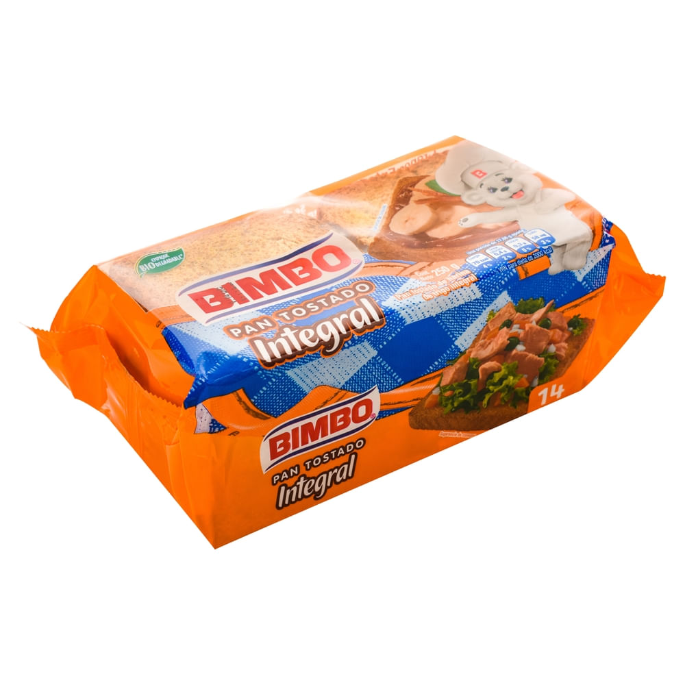 Comprar Pan Bimbo Tostado Integral - 250 g | Walmart Costa Rica ...