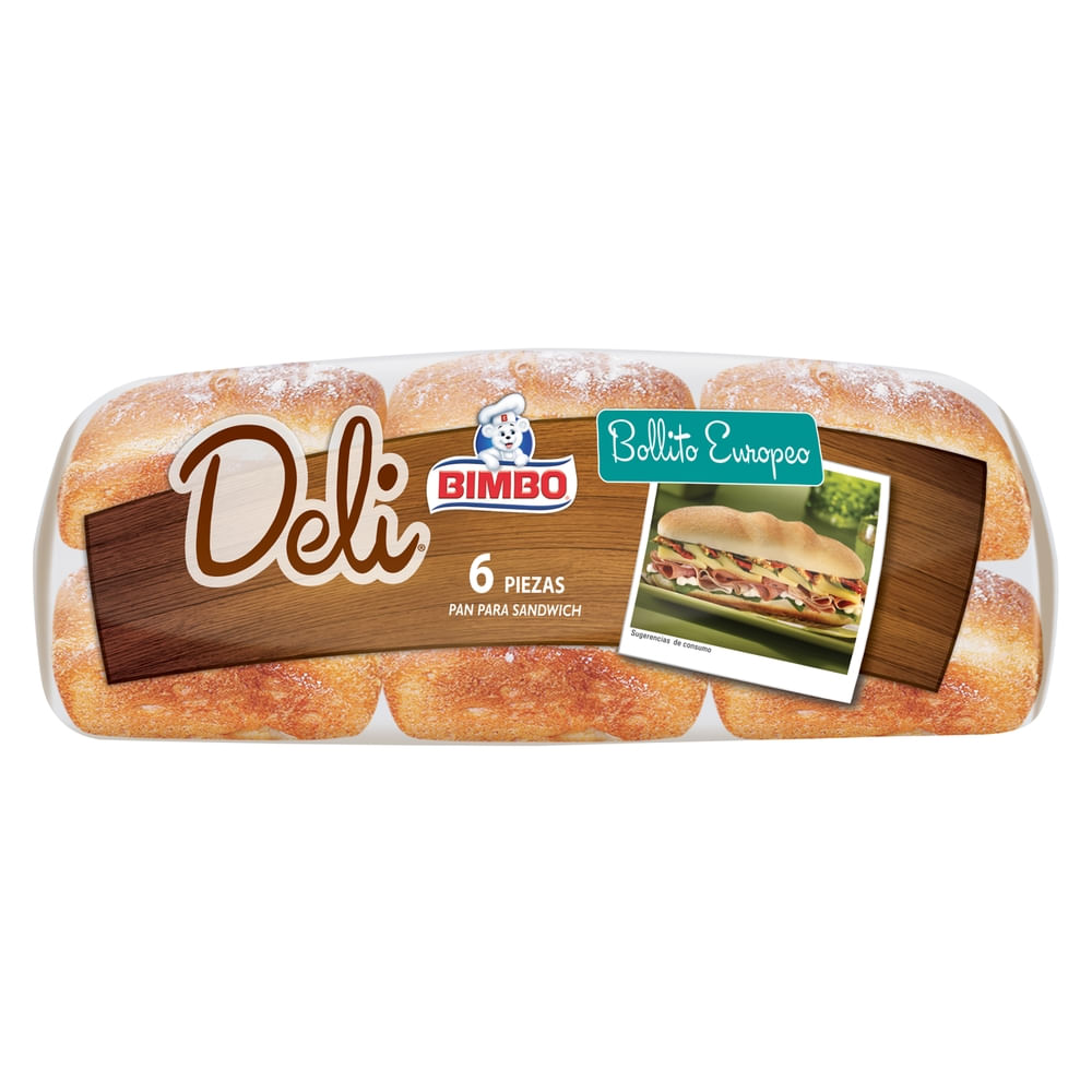 Comprar Pan Bimbo deli bollito europeo 6 Pzas - 450 g | Walmart Costa ...