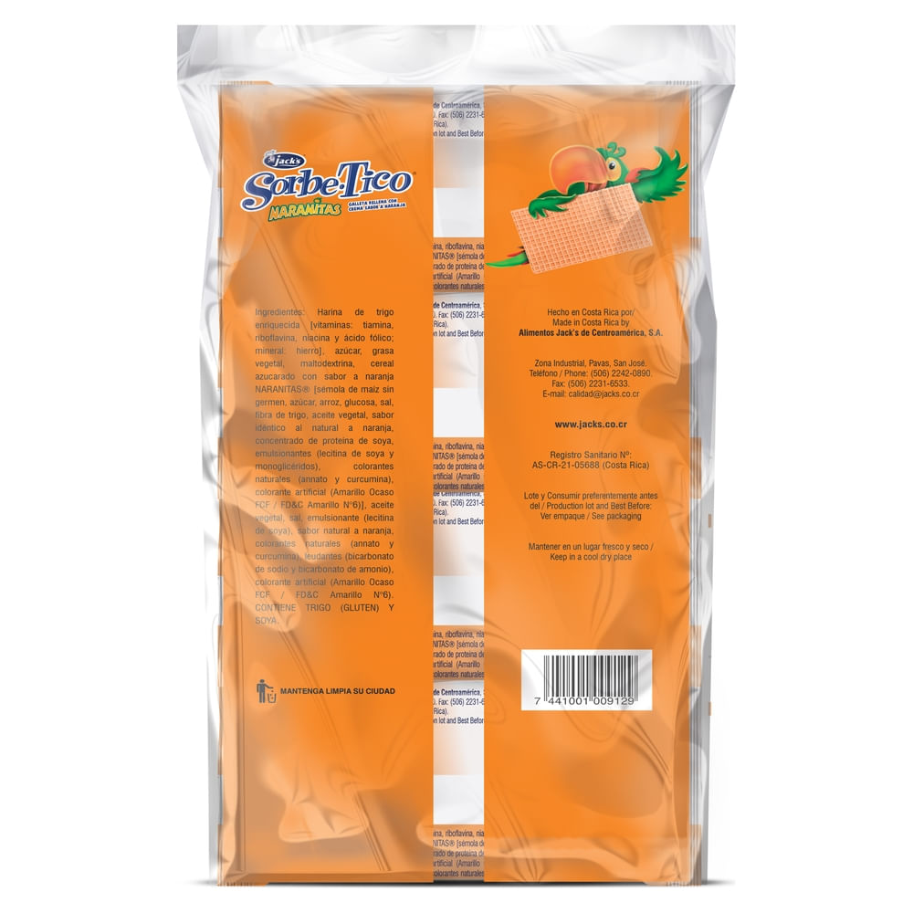 Comprar 12 Pack Sorbetico Jack´s Naranitas -300gr | Walmart Costa Rica ...