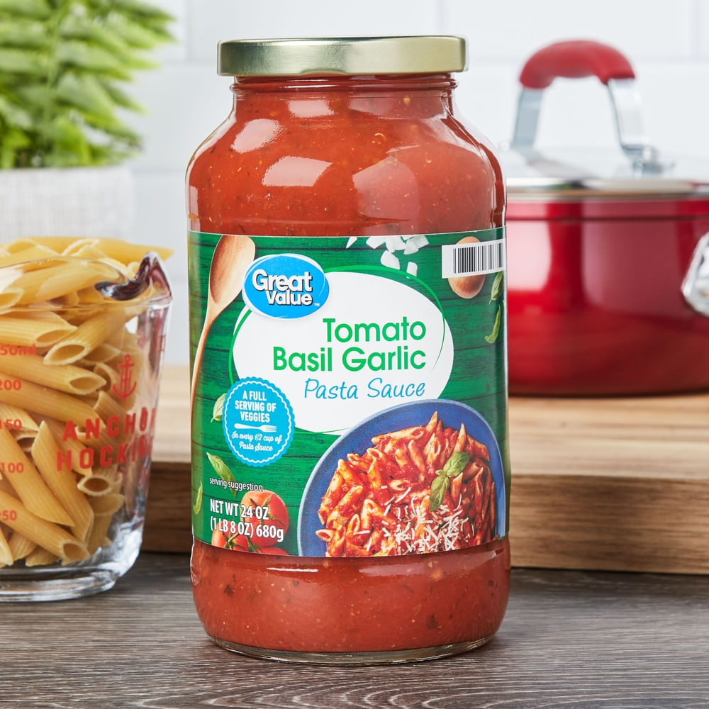 Comprar Salsa Great Value De Tomate Albahaca Y Ajo - 680 g | Walmart ...