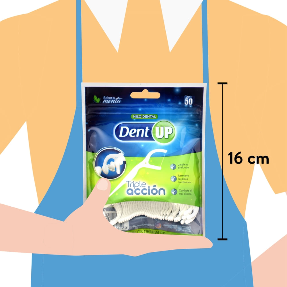 Comprar Hilo Dental Dentup Triple Clean Picks - 50 unidades | Walmart ...
