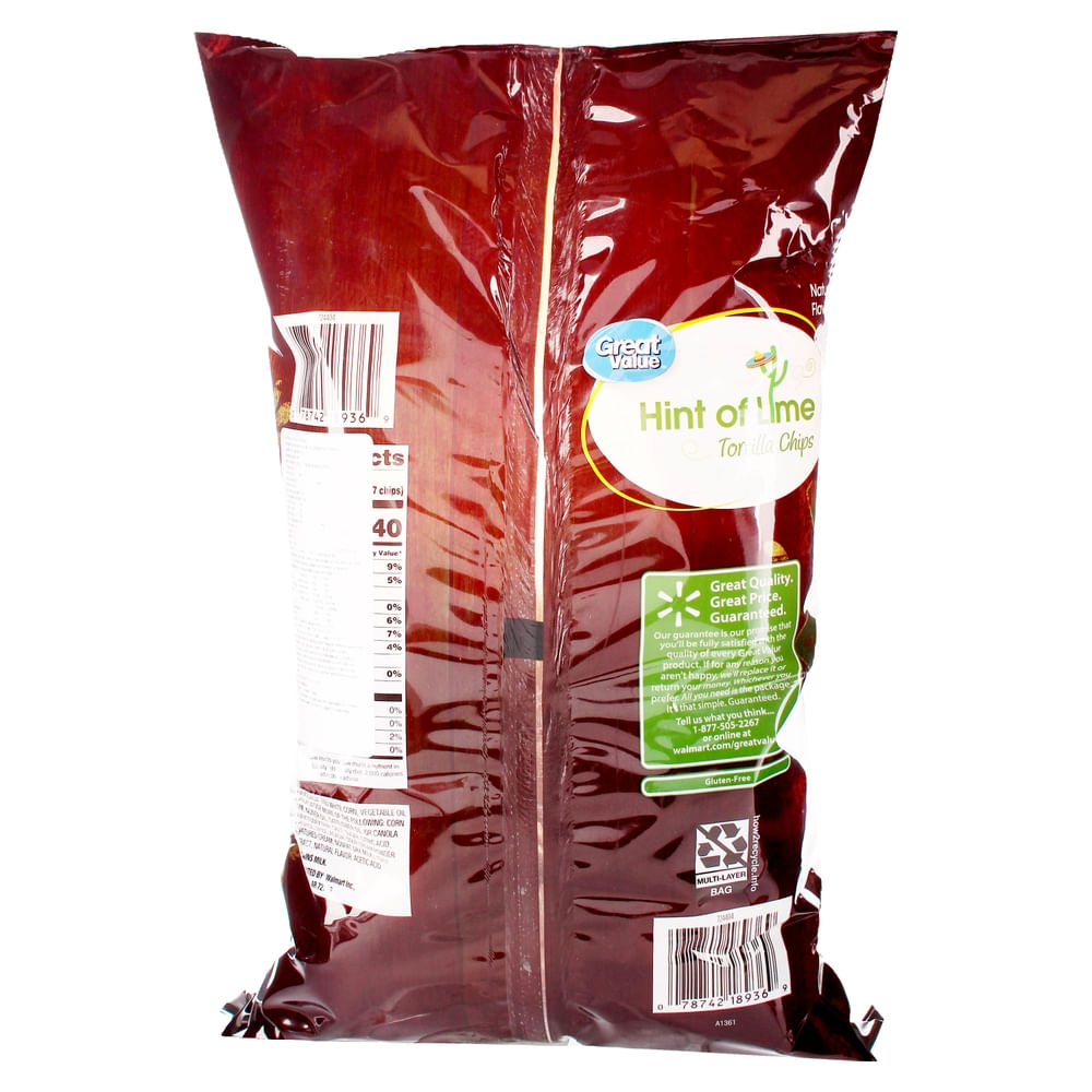Comprar Tortilla Chips Great Value Con Limón - 368 g | Walmart Costa ...