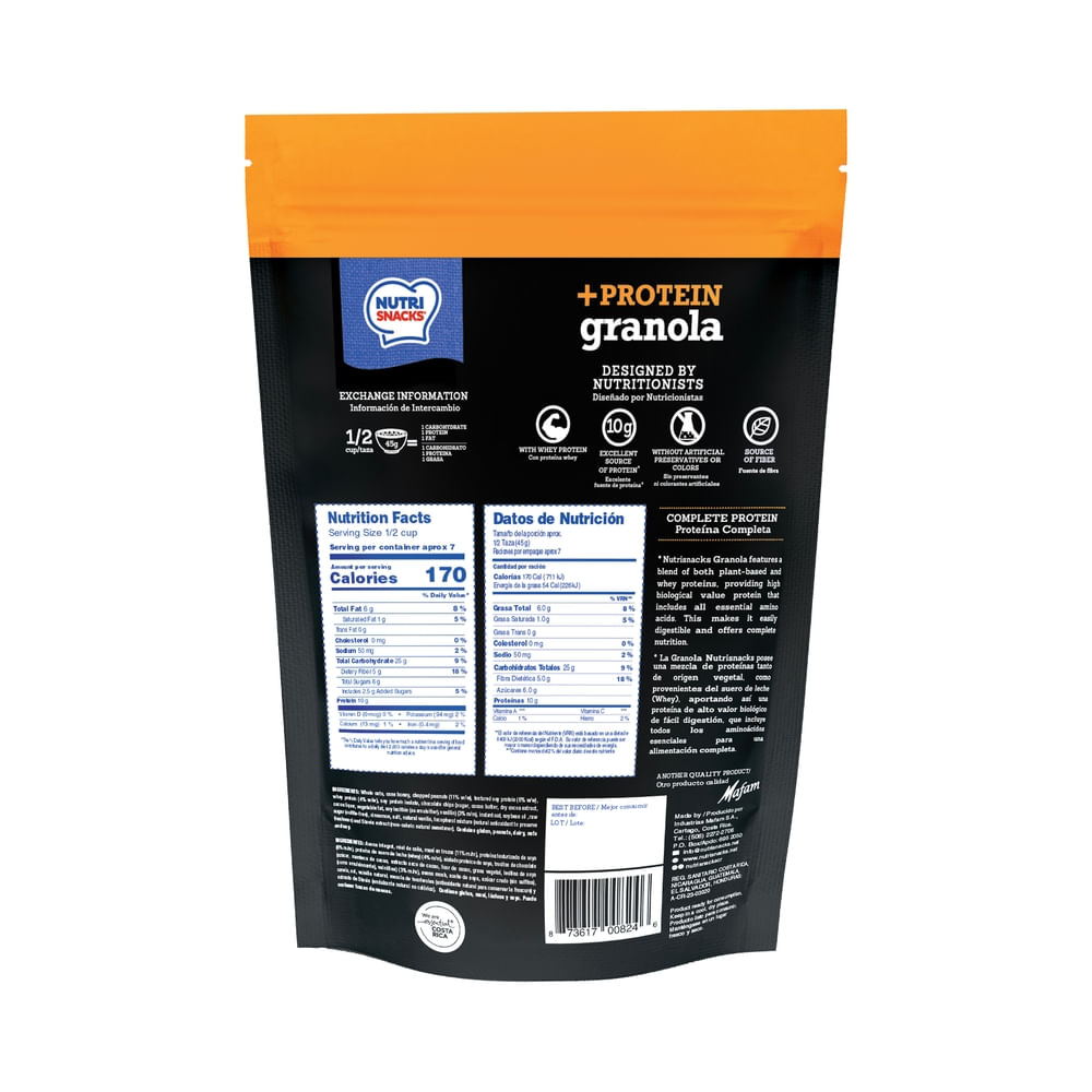 Comprar Granola Nutrisnacks + Proteína con chocolate y maní - 300 g ...