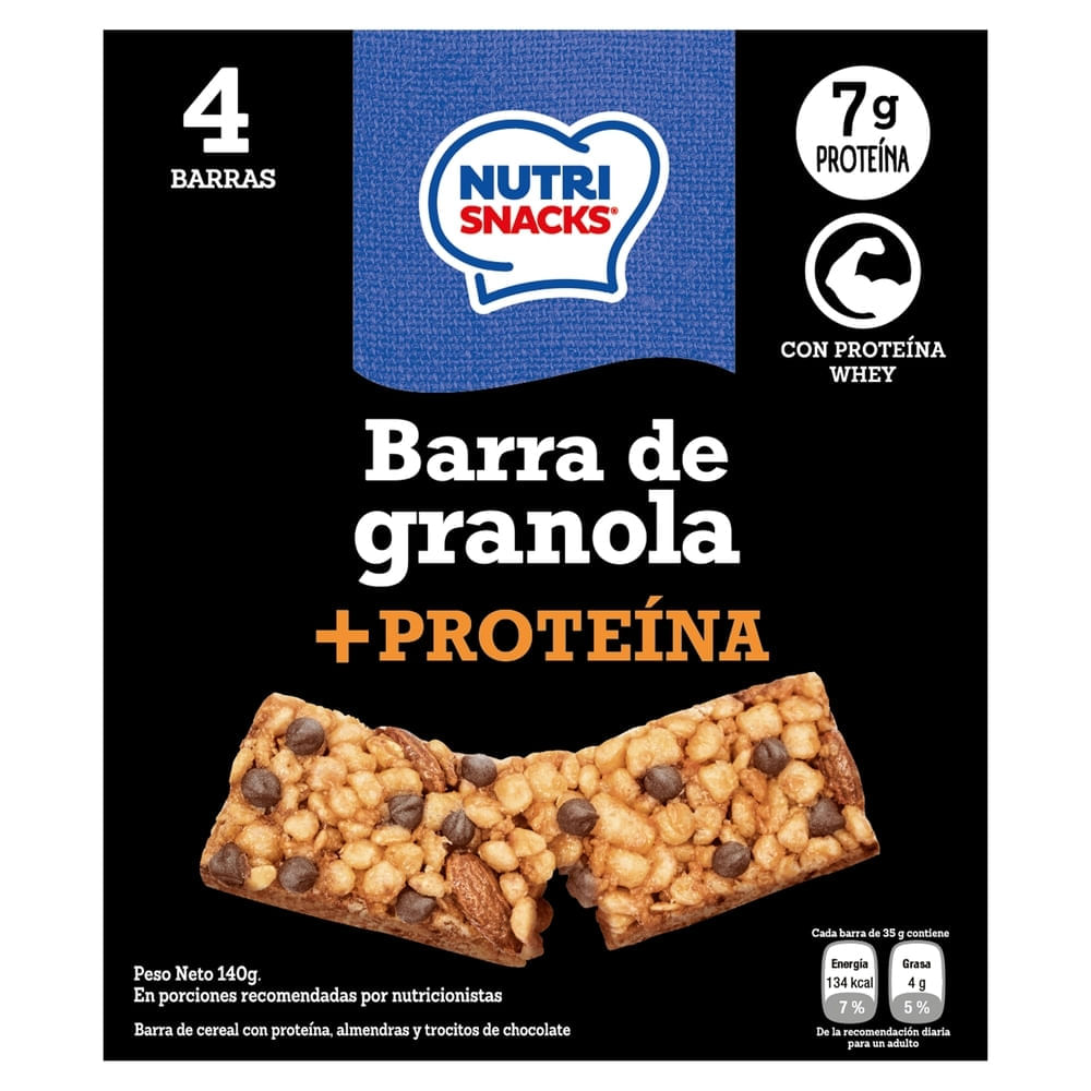 Comprar Barras Nutrisnacks de granola + proteína con almendras y ...