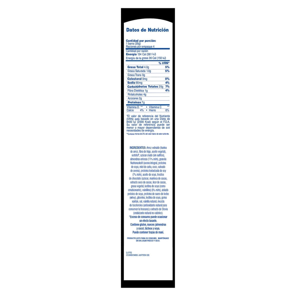 Comprar Barras Nutrisnacks de granola + proteína con almendras y ...