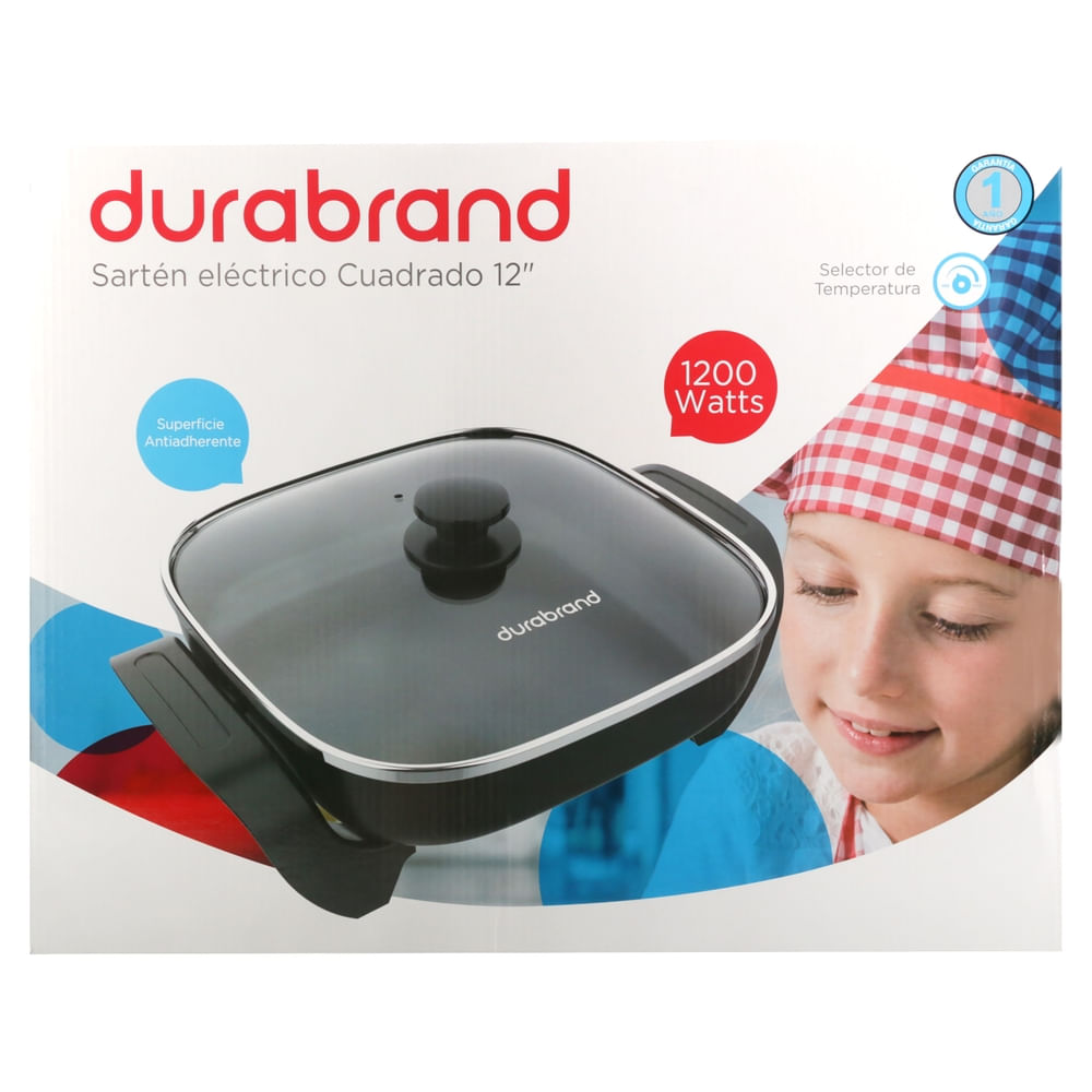 Durabrand Sarten Elect 120v 1200w Cuadra - Walmart | Costa Rica