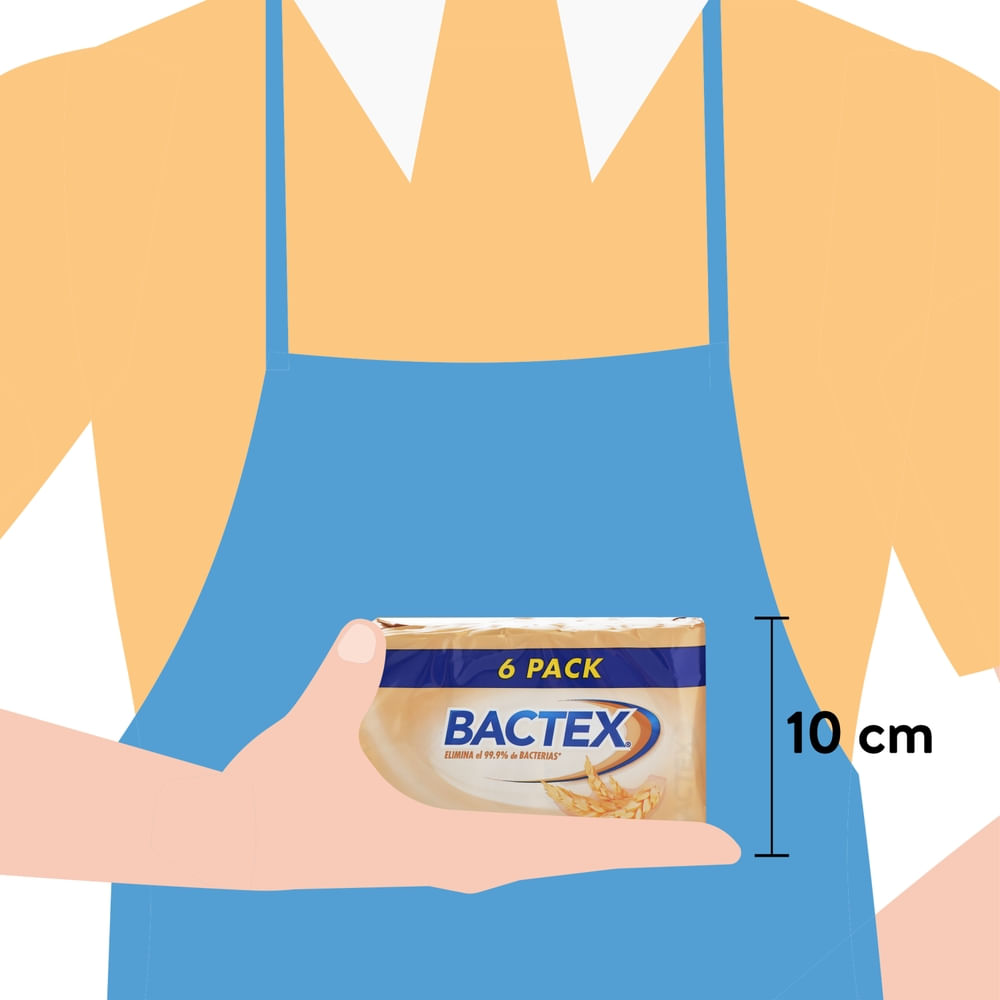 Comprar Jabón Corporal Bactex, Antibacterial Avena, 6 Pack -600 g ...