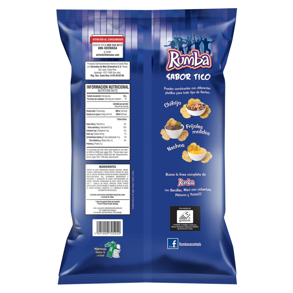 Comprar Snack Tosty Rumba sabor tico - 275 g | Walmart Costa Rica ...