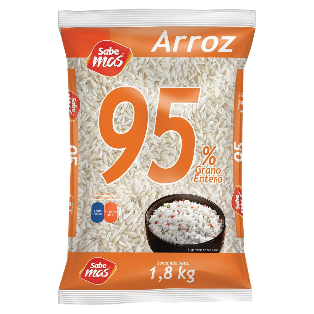 Comprar Arroz Sabemas 95% grano entero - 1800 g | Walmart Costa Rica ...