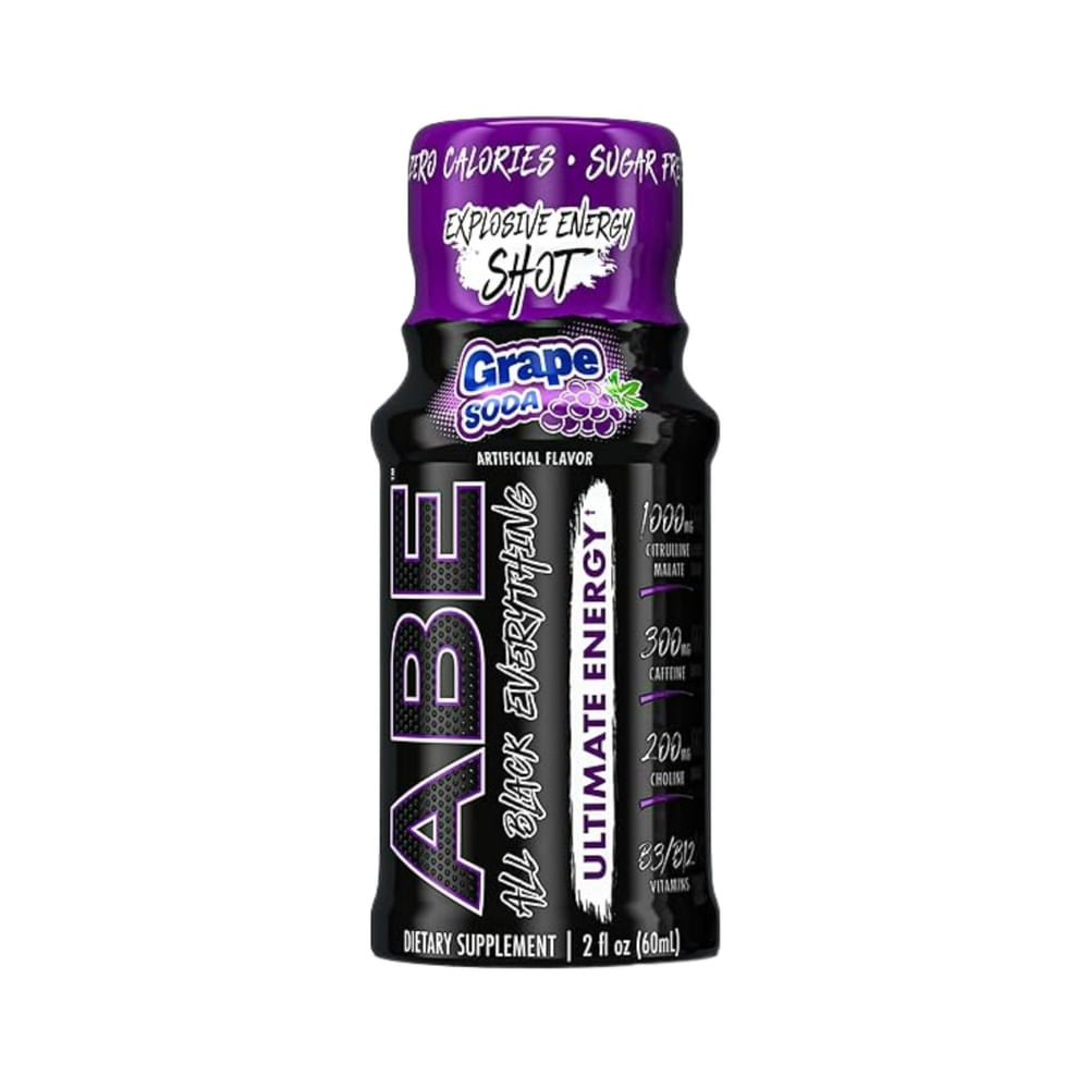 Abe Energy Shot Grape Soda 12 Pack 60 Ml - Walmart | Compra en línea