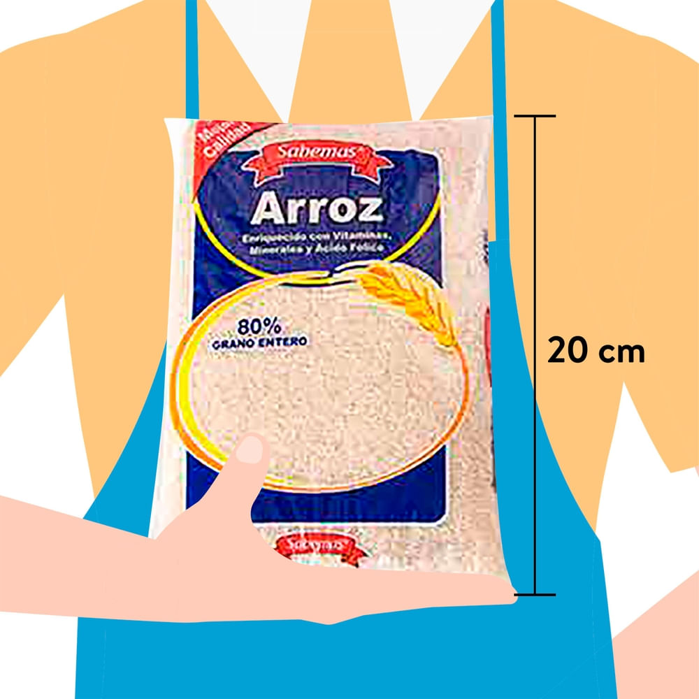 Comprar Arroz Sabemas Semi Entero 80% Grano Entero - 5000 g | Walmart ...