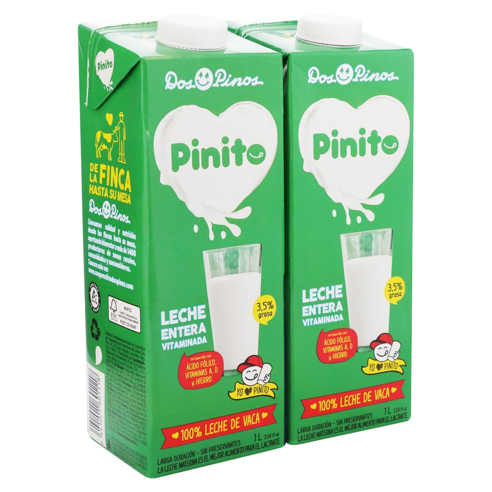 Comprar Leche Dos Pinos pinito liquido 2 pack - 1 L | Walmart Costa ...