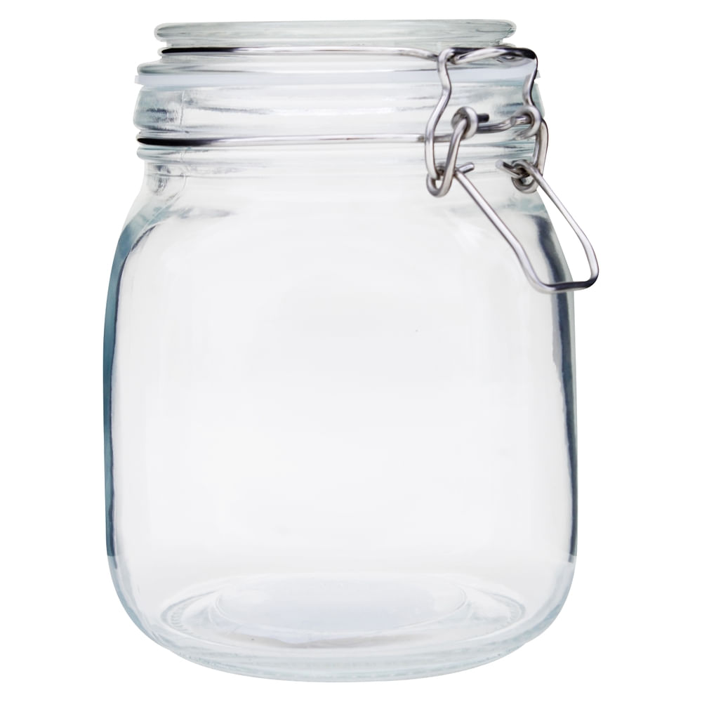 Mainstays Canister Vidrio Tapa 1000ml - Masxmenos | Costa Rica