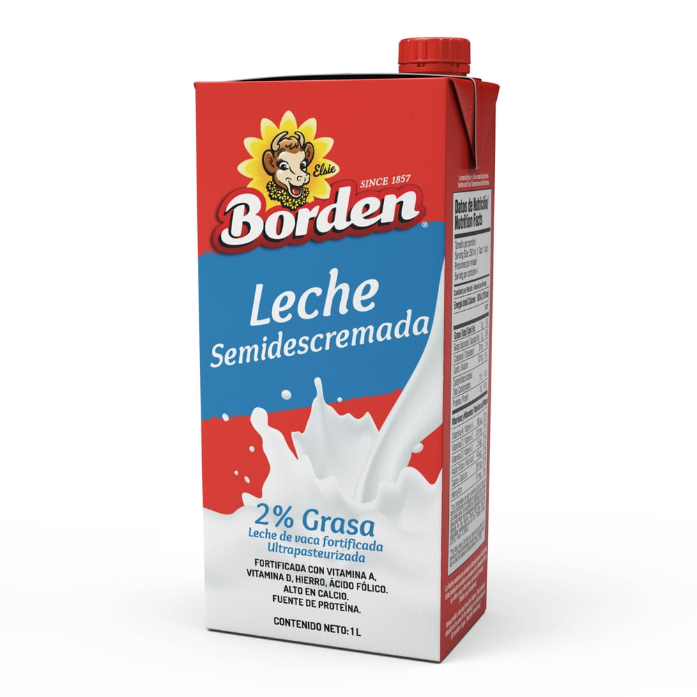 Leche Borden Semidescremada -1000 ml - Walmart | Costa Rica