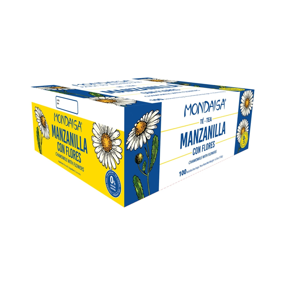 Comprar Té Mondaisa Manzanilla Natural Caja 100 uds - 120 g Walmart ...